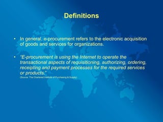 E Procurement | PPT