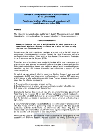 E Procurement Stephen Ashcroft | PDF | Business | Business and Finance