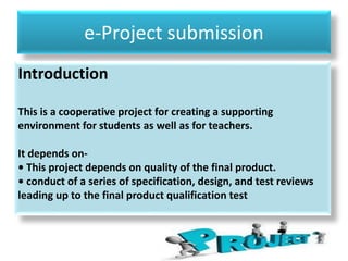 E project ppt | PPT