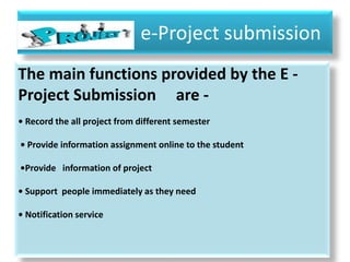 E project ppt | PPT