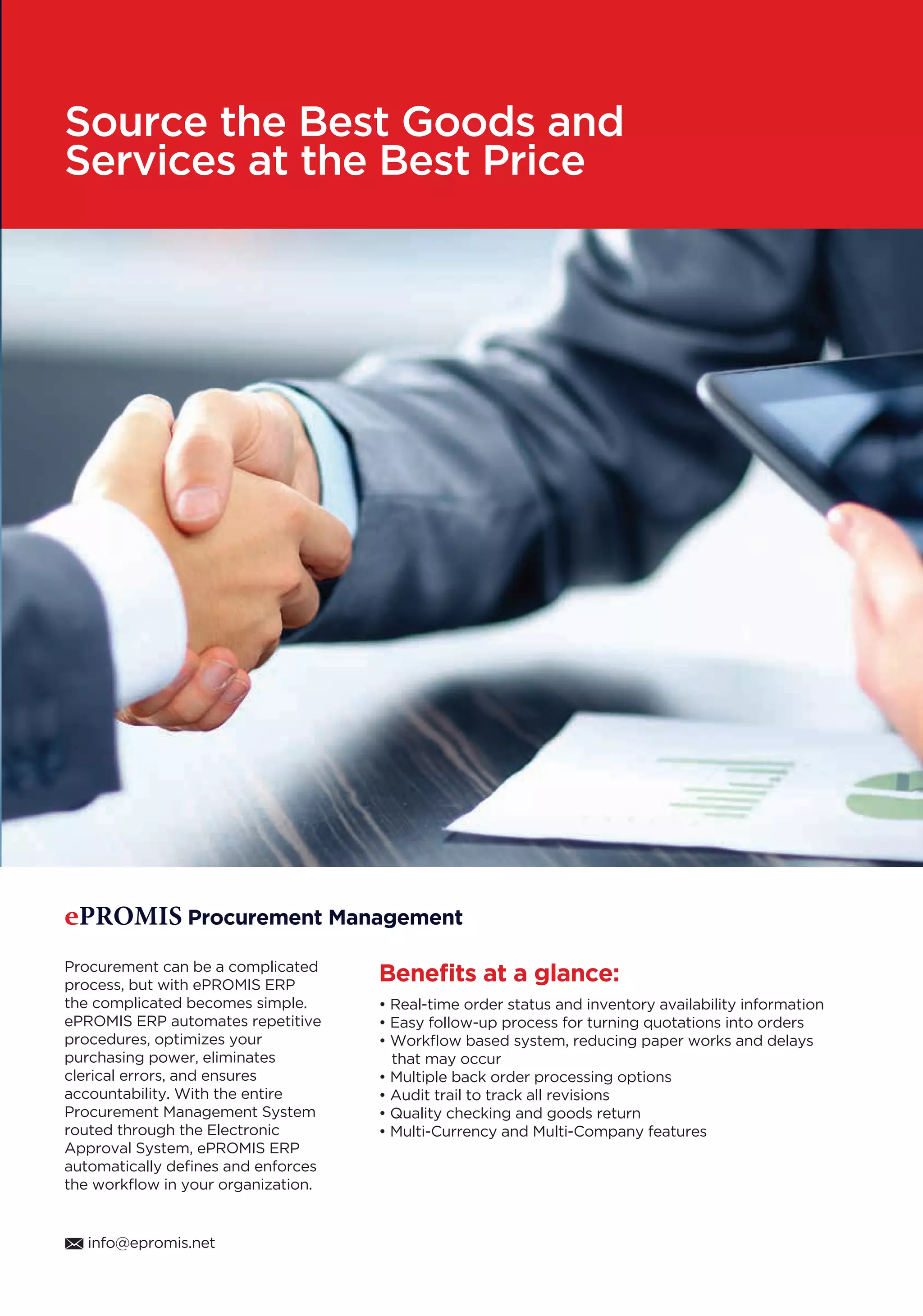 ePROMIS Official Brochure | PDF