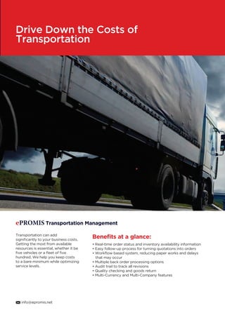 ePROMIS Official Brochure | PDF