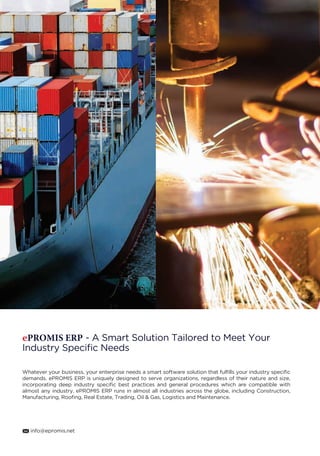 ePROMIS Official Brochure | PDF