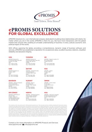 ePROMIS Official Brochure | PDF
