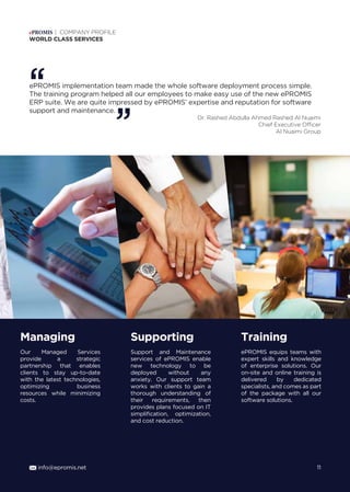 ePROMIS Company Profile | PDF