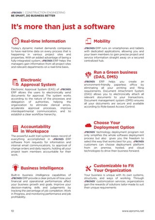 ePROMIS Construction Engineering Brochure | PDF