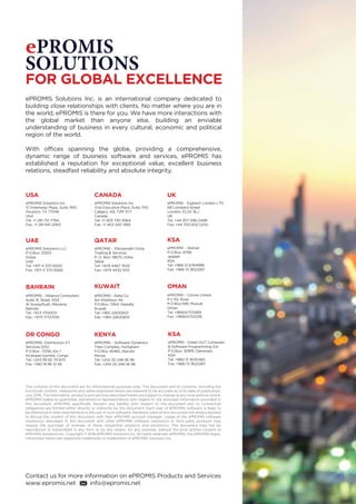 ePROMIS Construction Engineering Brochure | PDF