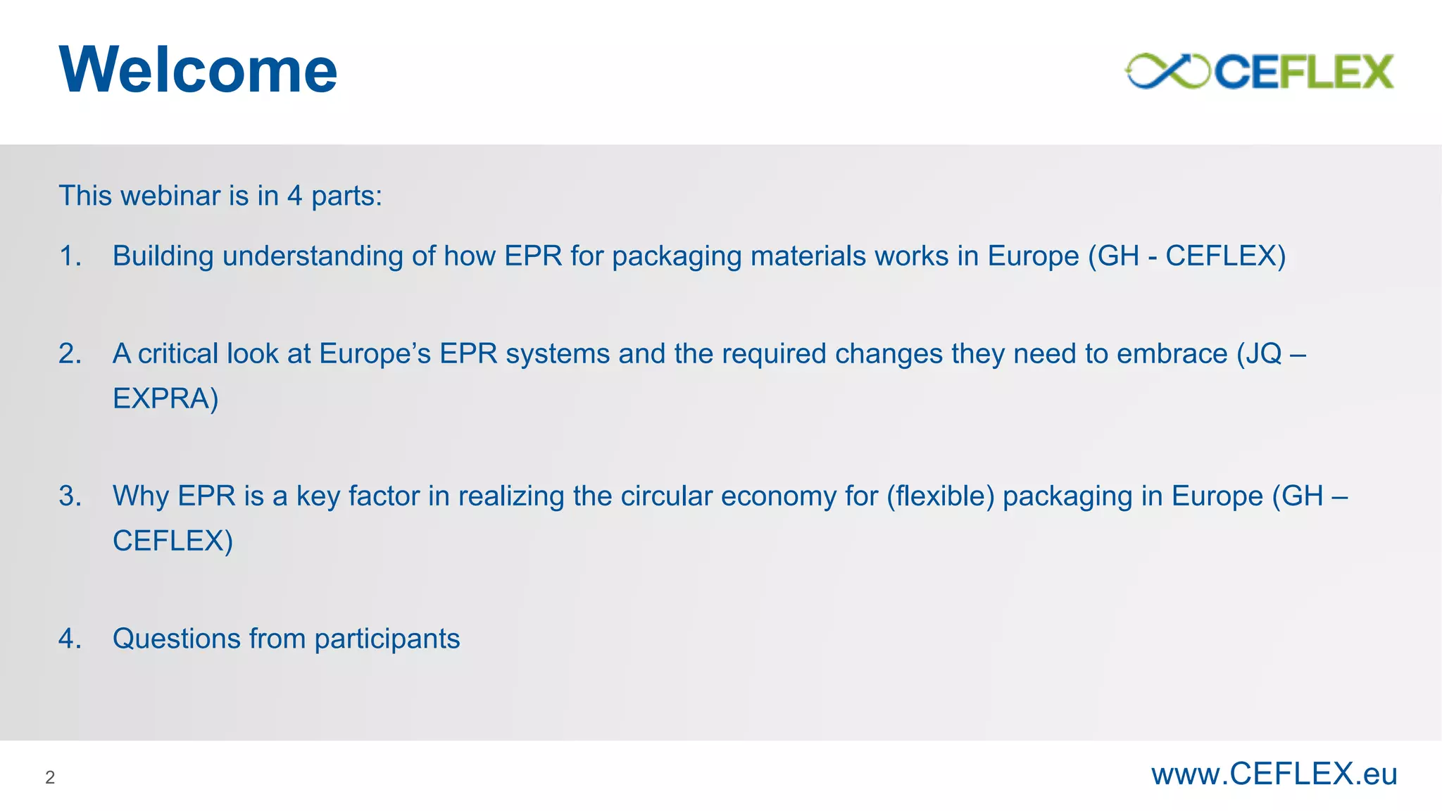 EPR - A key factor in realising the circular economy for flexible ...