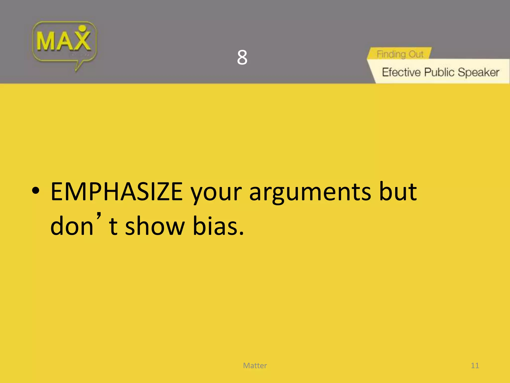 Effective Public Speaking | PPTX