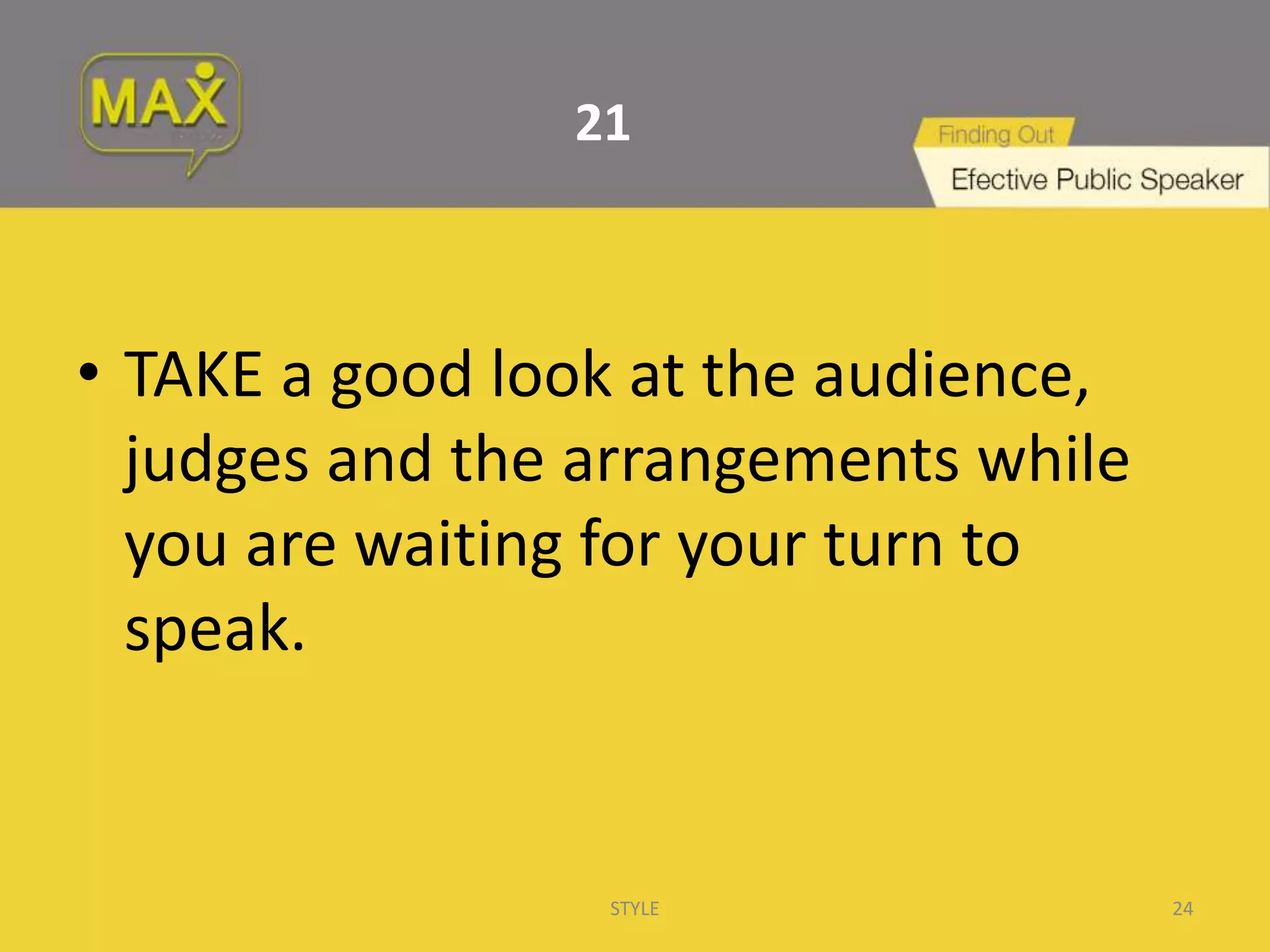 Effective Public Speaking | PPTX