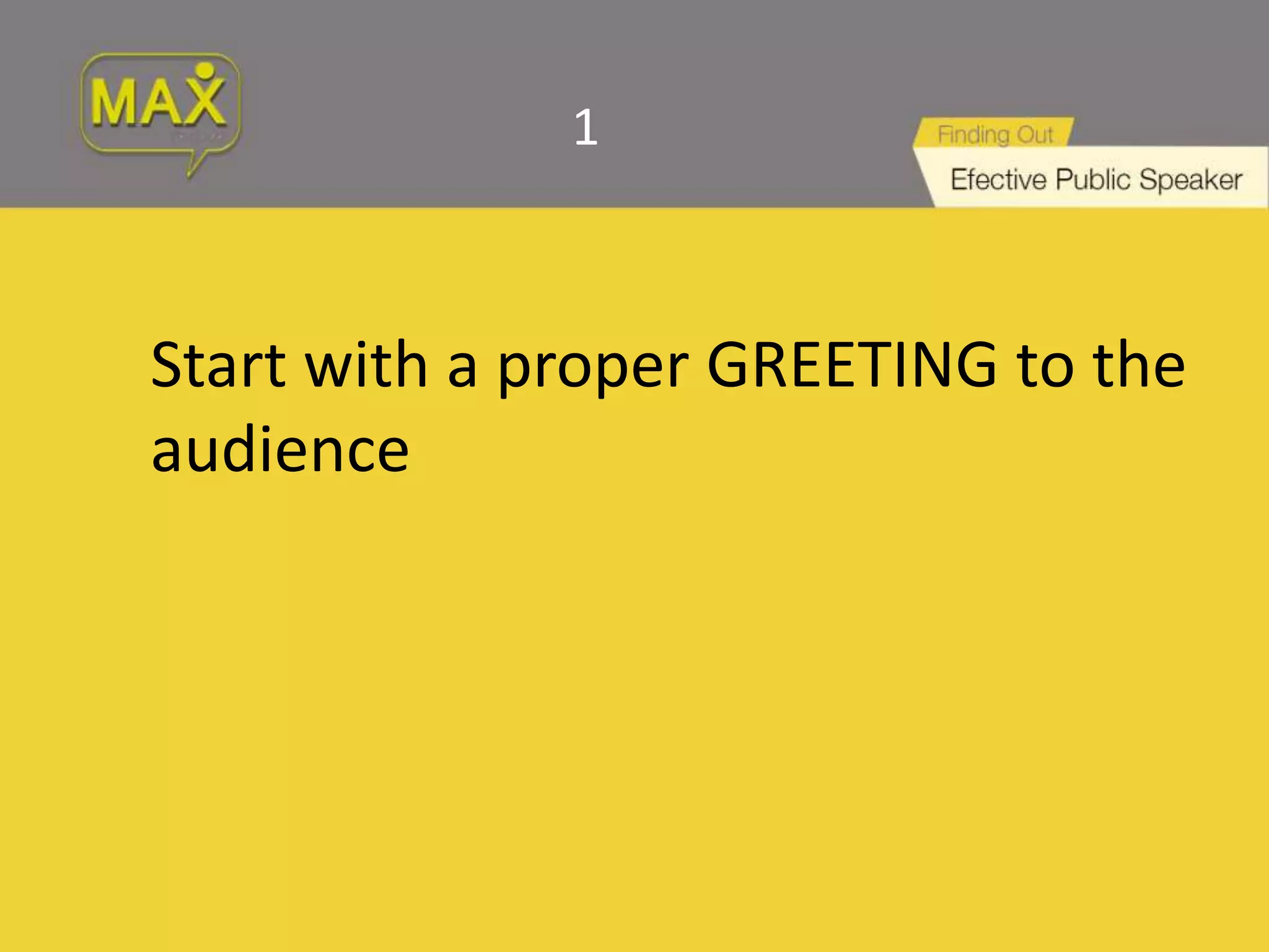 Effective Public Speaking | PPTX