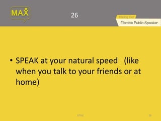 Effective Public Speaking | PPTX