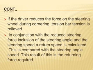 Eps-Electronic power steering | PPTX