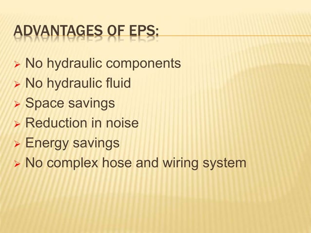 Eps-Electronic power steering | PPTX
