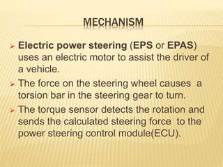 Eps-Electronic power steering | PPTX