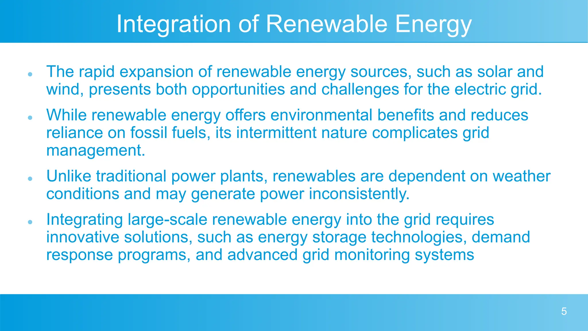 Navigating the current: challenges of the electric grid | PPTX