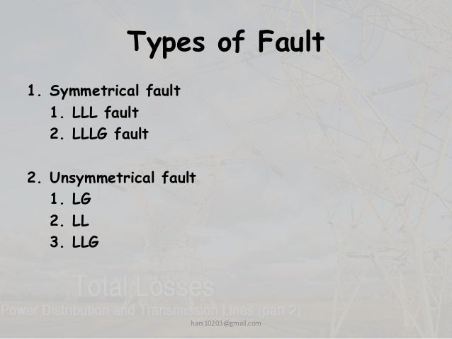 Symmetrical and un-symmetrical fault Symmetrical and un-symmetrical fault