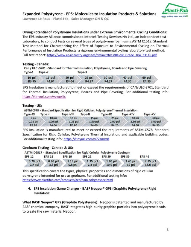 Expanded Polystyrene-EPS-Molecules to Insulation Products & Solutions | PDF