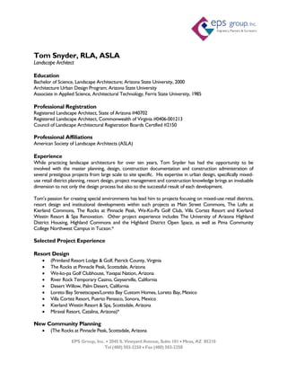 Eps Planning Landscape Architecture | PDF