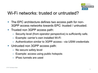 WiFi-integration into EPC | PDF