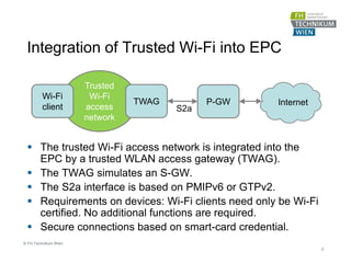 WiFi-integration into EPC | PDF