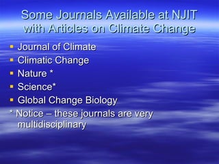 How to Find Information in Environmental Science | PPT