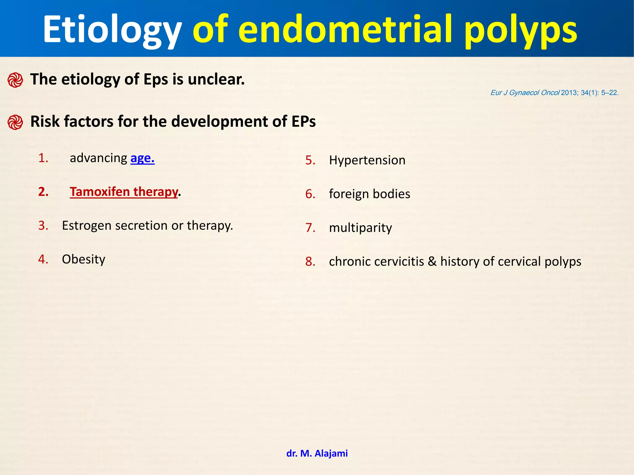 Endometrial Polyps 2021 dr.ajami | PDF