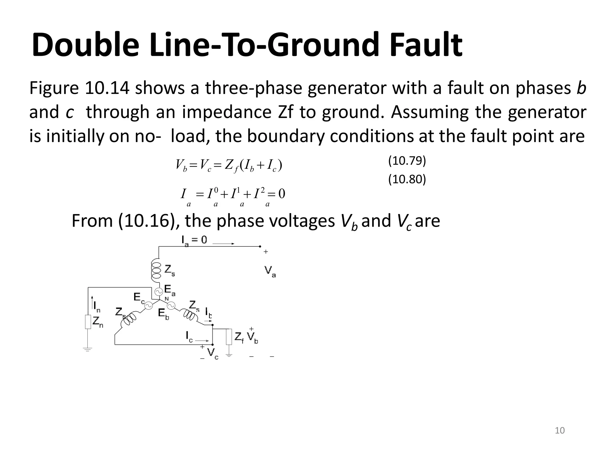 Line to Line & Double Line to Ground Fault On Power System | PPTX