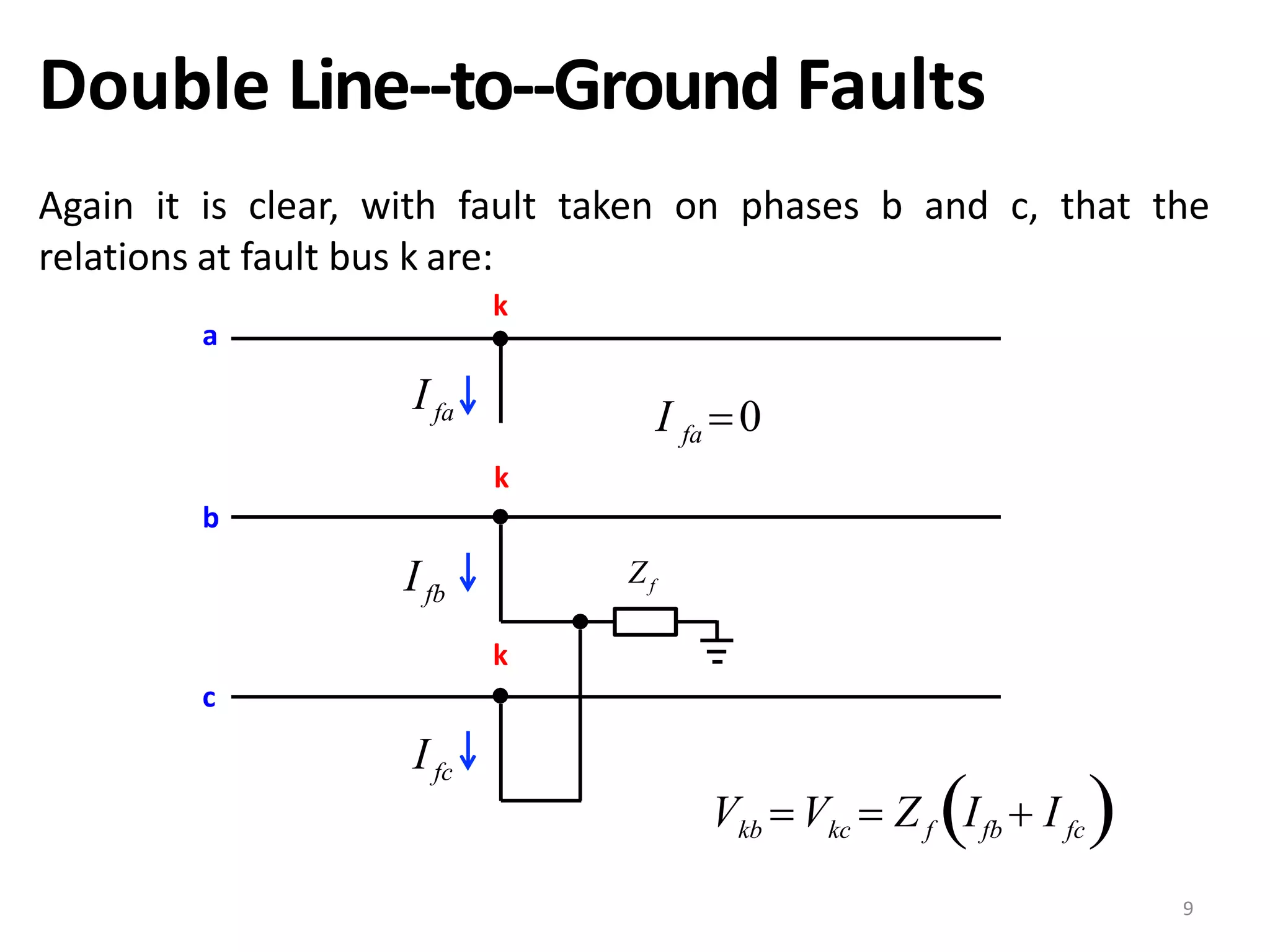 Line to Line & Double Line to Ground Fault On Power System | PPTX