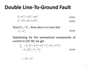 Line to Line & Double Line to Ground Fault On Power System | PPTX