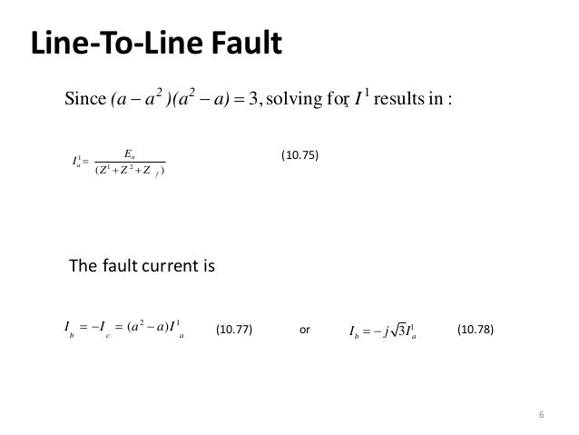 Line to Line & Double Line to Ground Fault On Power System