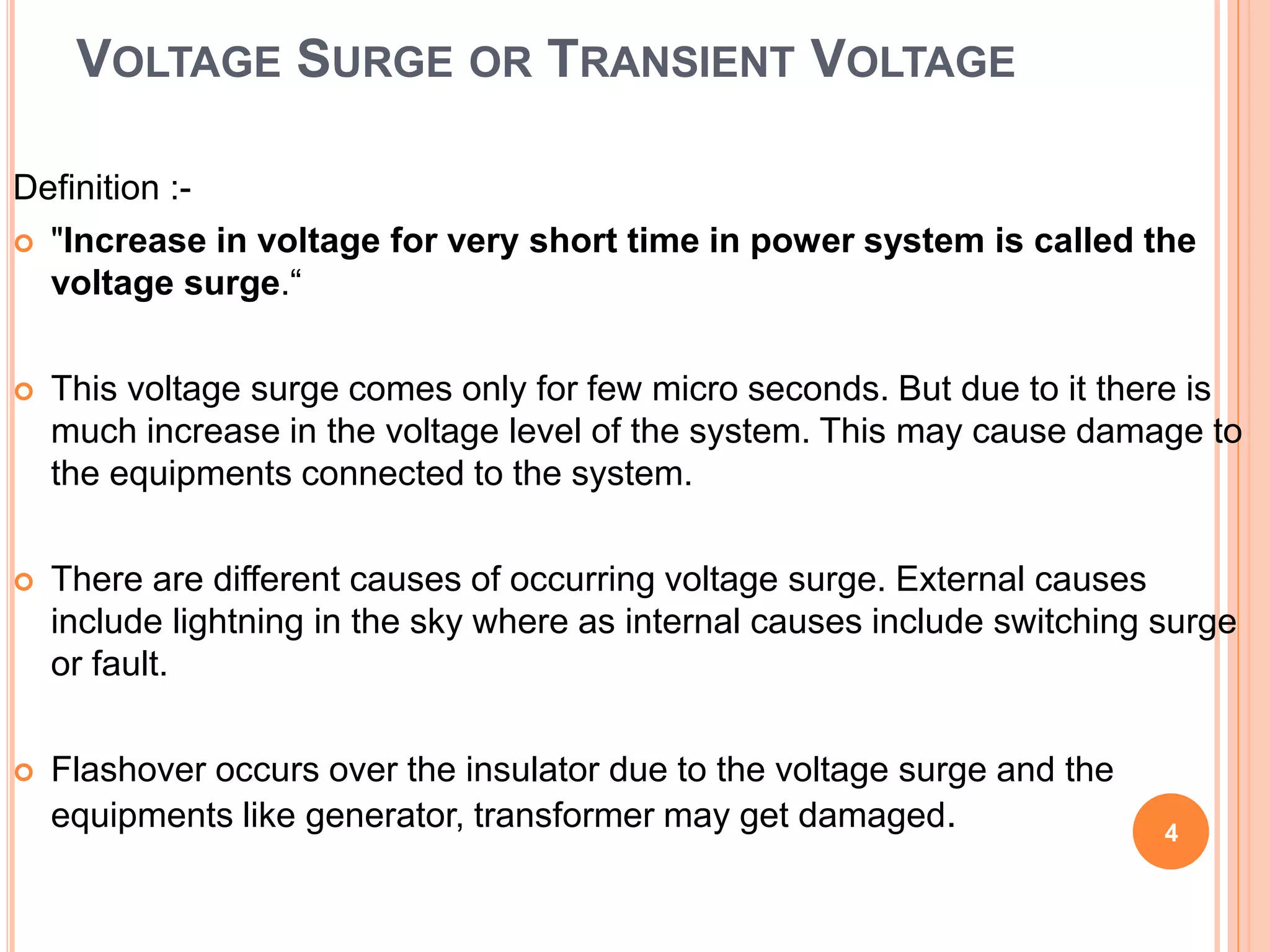 Transient in Power system | PPTX