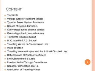 Transient in Power system | PPTX