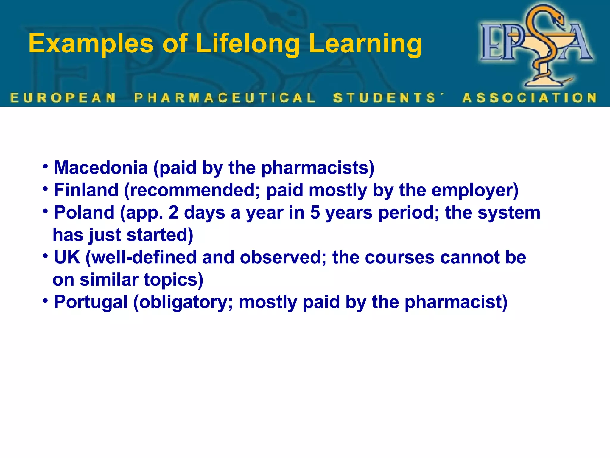 EPSA Vision Of Pharmacy | PPT