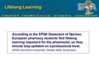 EPSA Vision Of Pharmacy | PPT