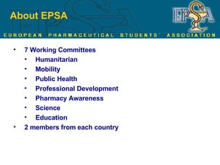 EPSA Vision Of Pharmacy | PPT