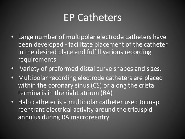 Electrophysiology study basics | PPTX