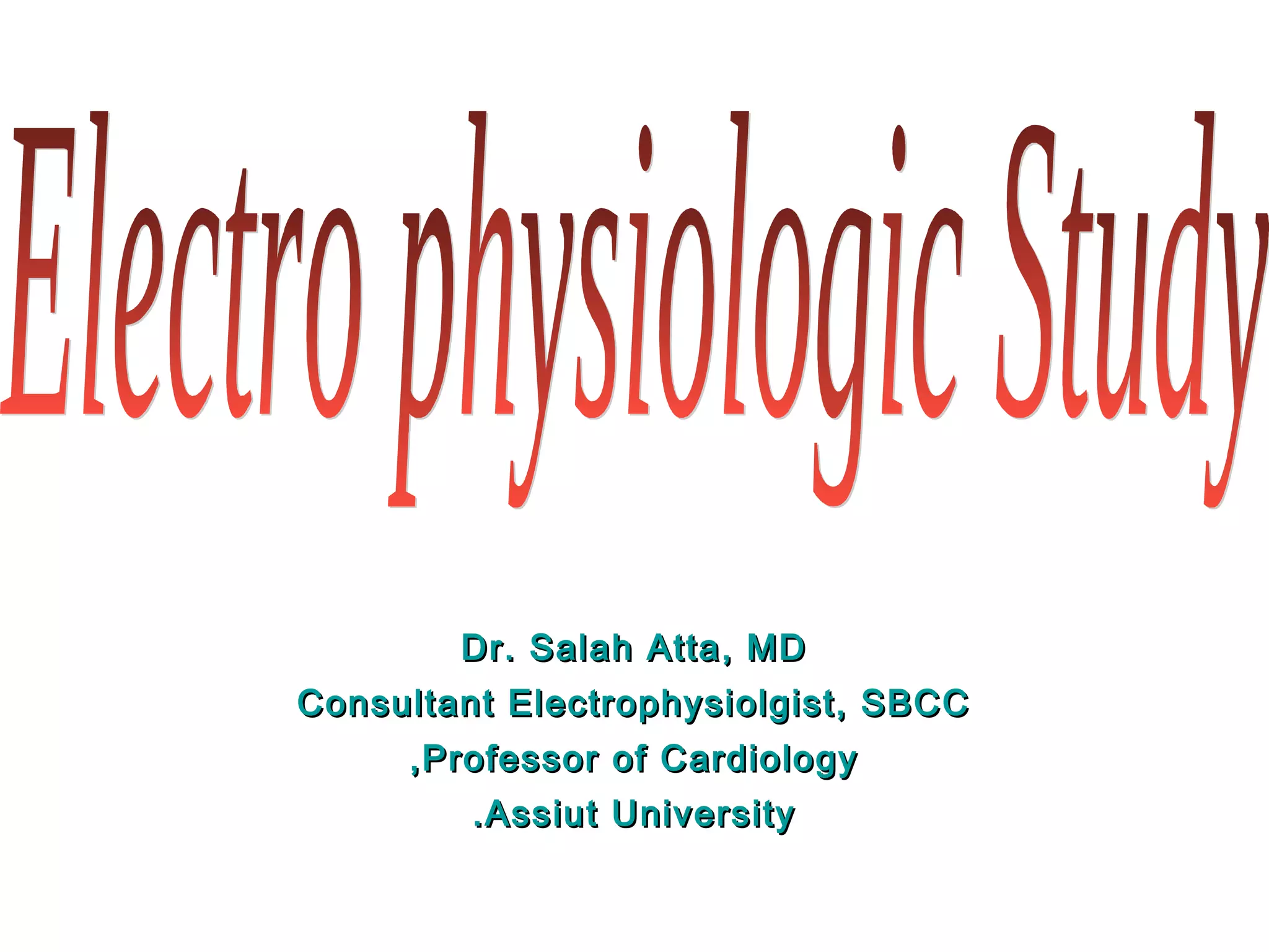 Electrophysiologic basics,part1(lecture) | PPT