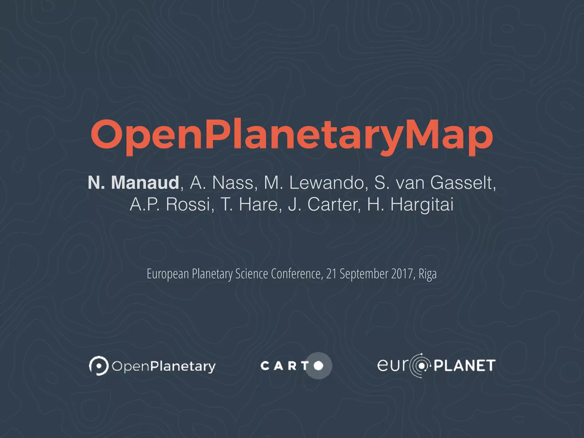 OpenPlanetaryMap talk at EPSC 2017 | PDF