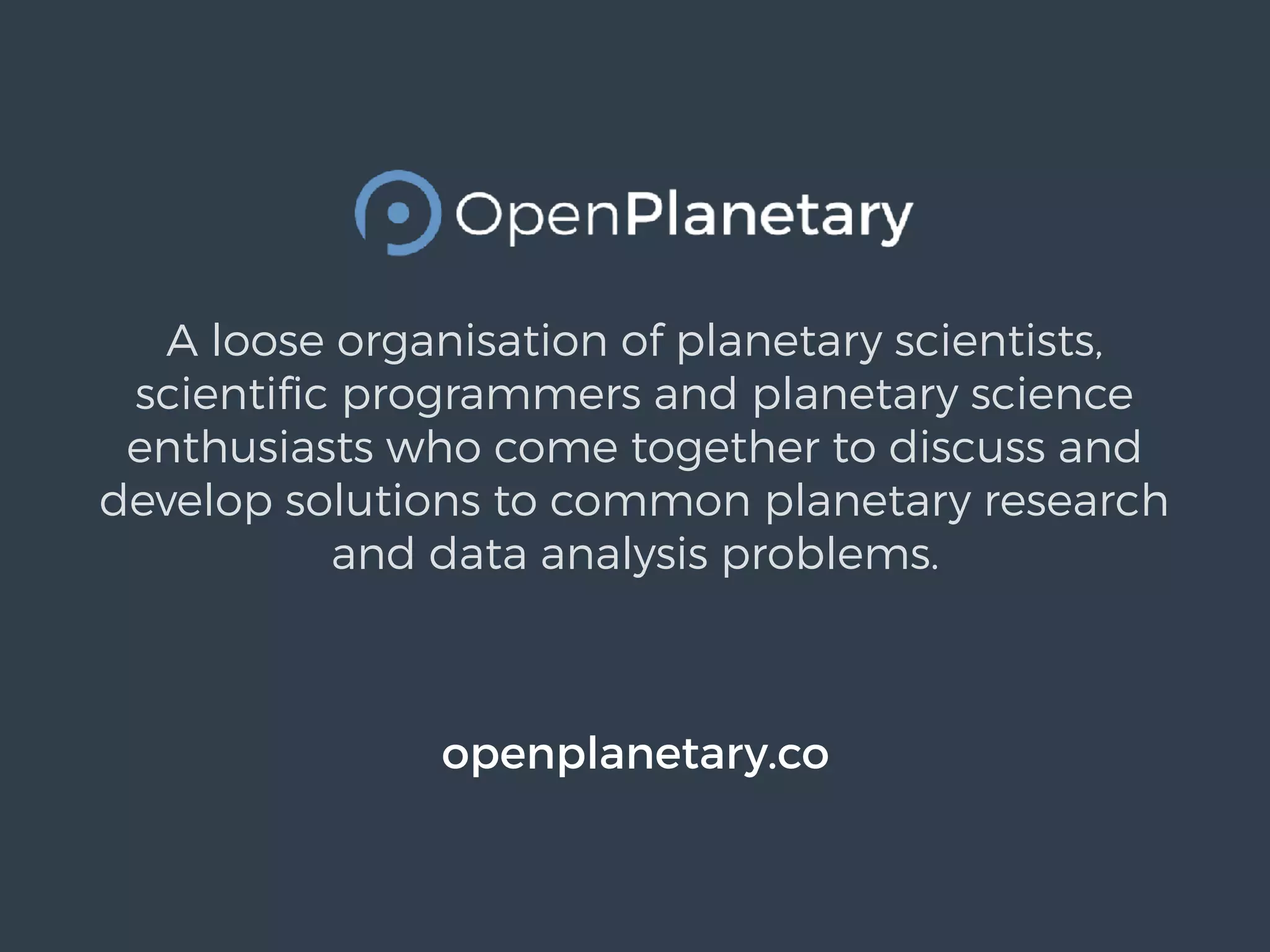 OpenPlanetaryMap talk at EPSC 2017 | PDF