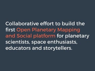 OpenPlanetaryMap talk at EPSC 2017 | PPT