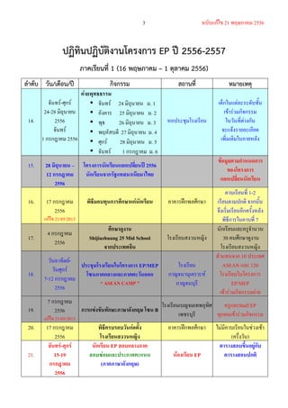 Ep school calendar 2013 thai | PDF