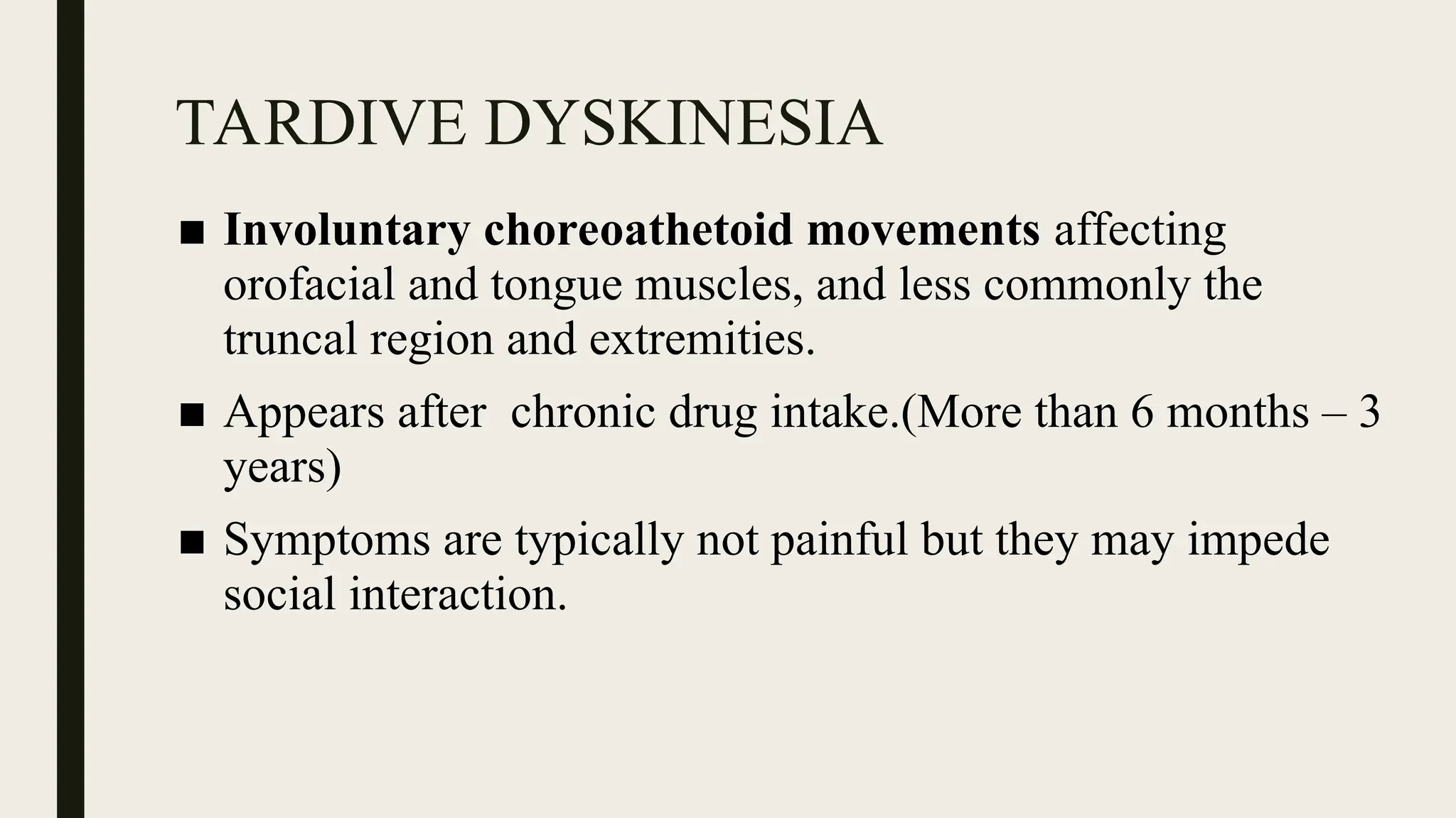 Clinical teaching on Management of extra pyramidal symptoms ...