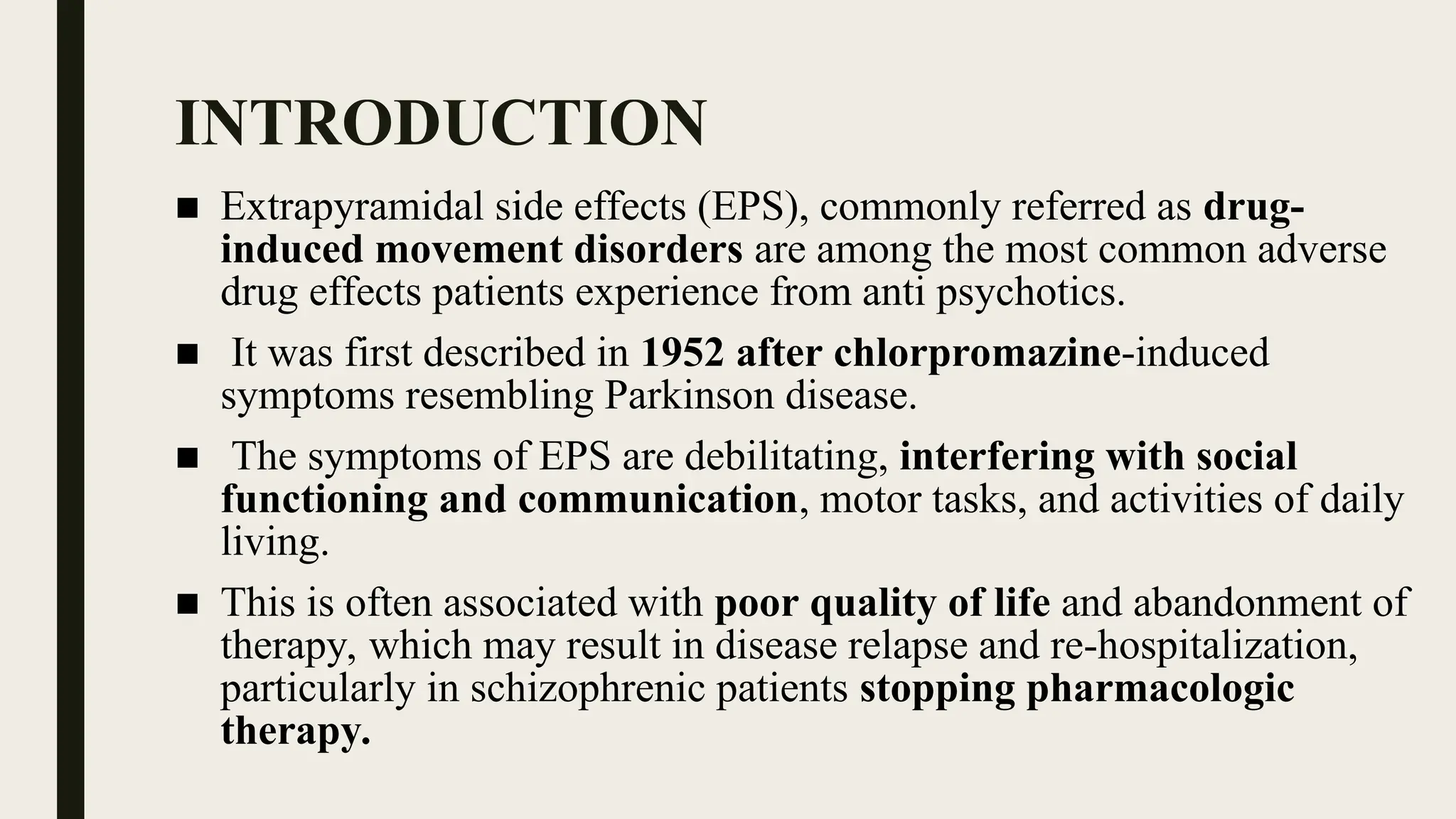 Clinical teaching on Management of extra pyramidal symptoms ...