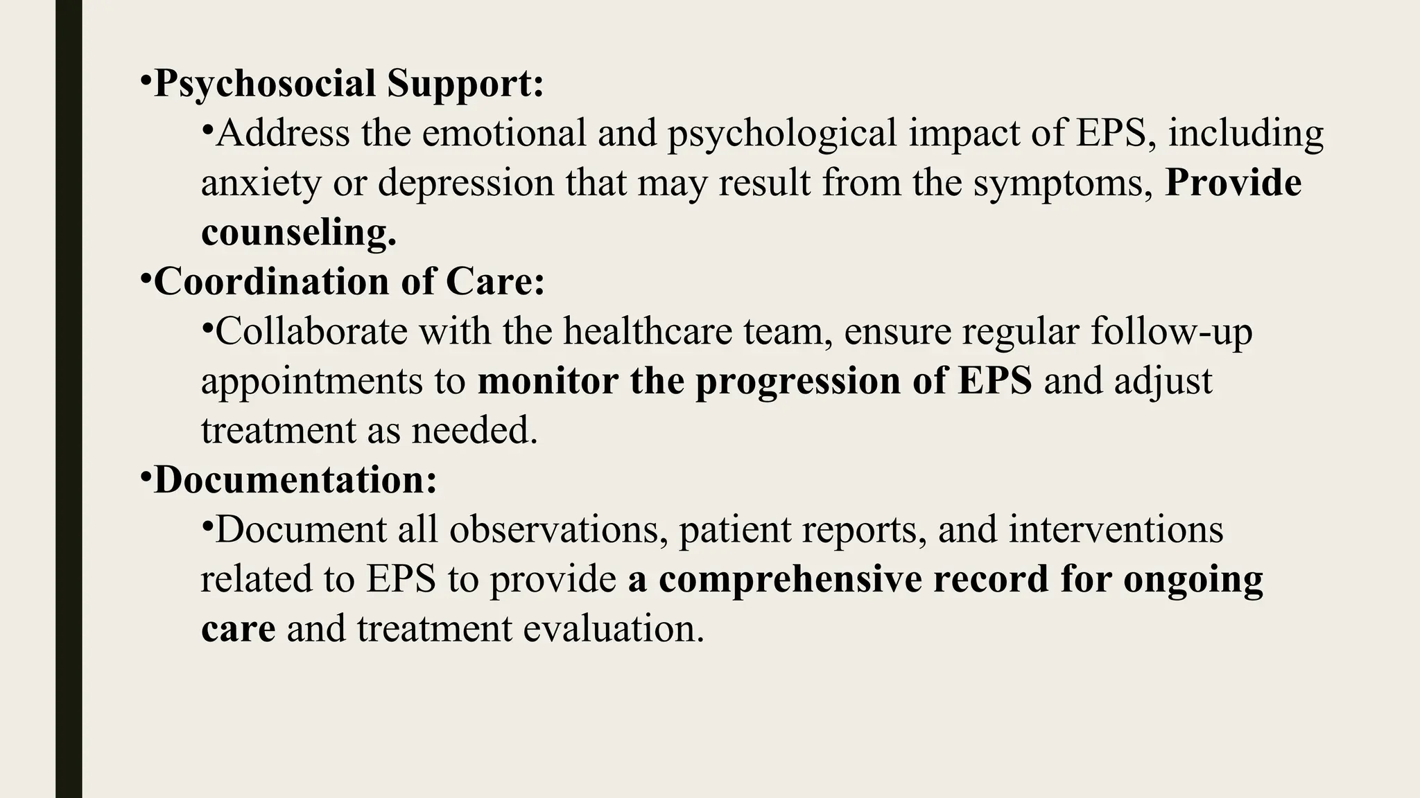 Clinical teaching on Management of extra pyramidal symptoms ...