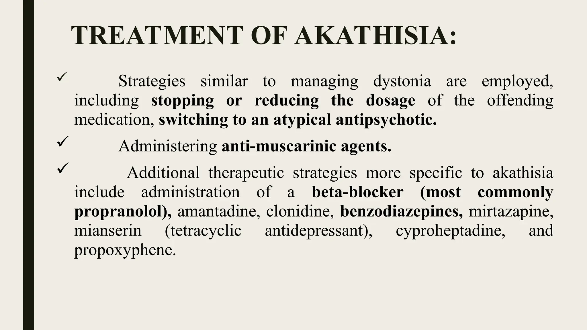 Clinical teaching on Management of extra pyramidal symptoms ...