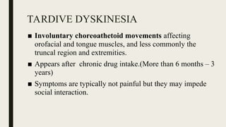 Clinical teaching on Management of extra pyramidal symptoms ...