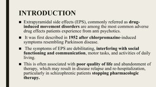 Clinical teaching on Management of extra pyramidal symptoms ...