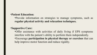 Clinical teaching on Management of extra pyramidal symptoms ...