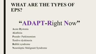 Clinical teaching on Management of extra pyramidal symptoms ...